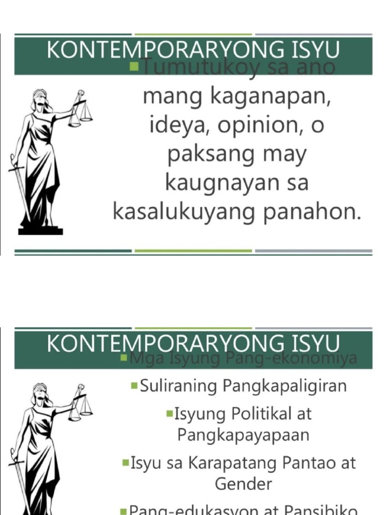 AP 10 Kontemporaryong Isyu | PDF