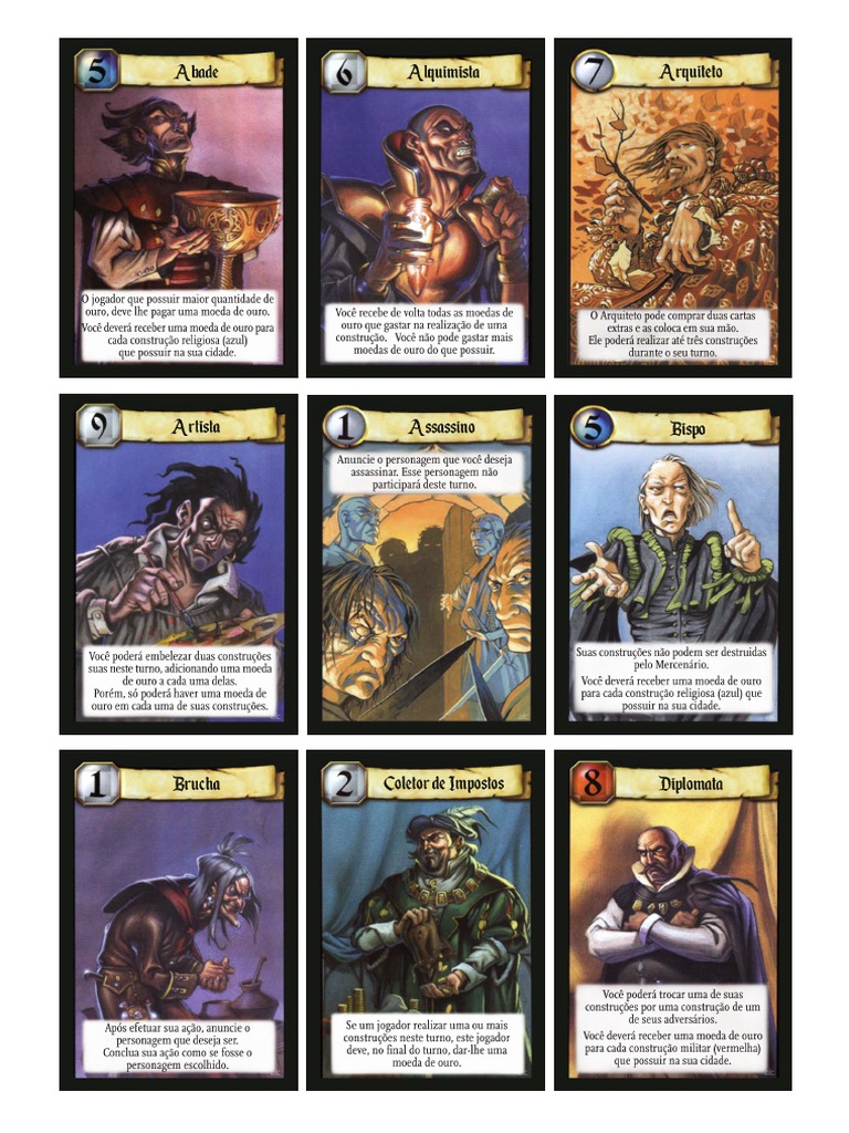Cartas Personagens Citadel | PDF