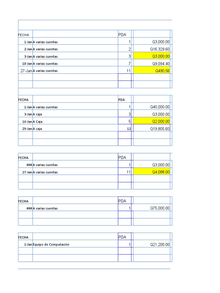 Plantilla para Libro Mayor A Doble Folio | PDF | Computación personal | Gestión del tiempo