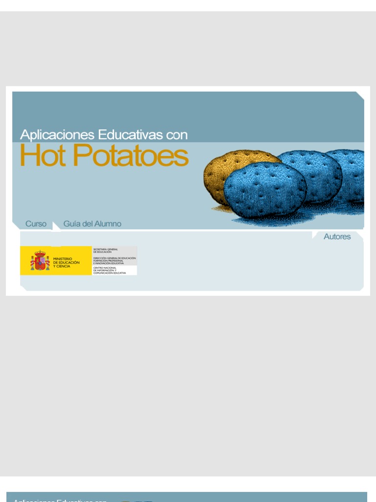 Tutorial Hot Potatoes en Español | PDF | HTML | Página web
