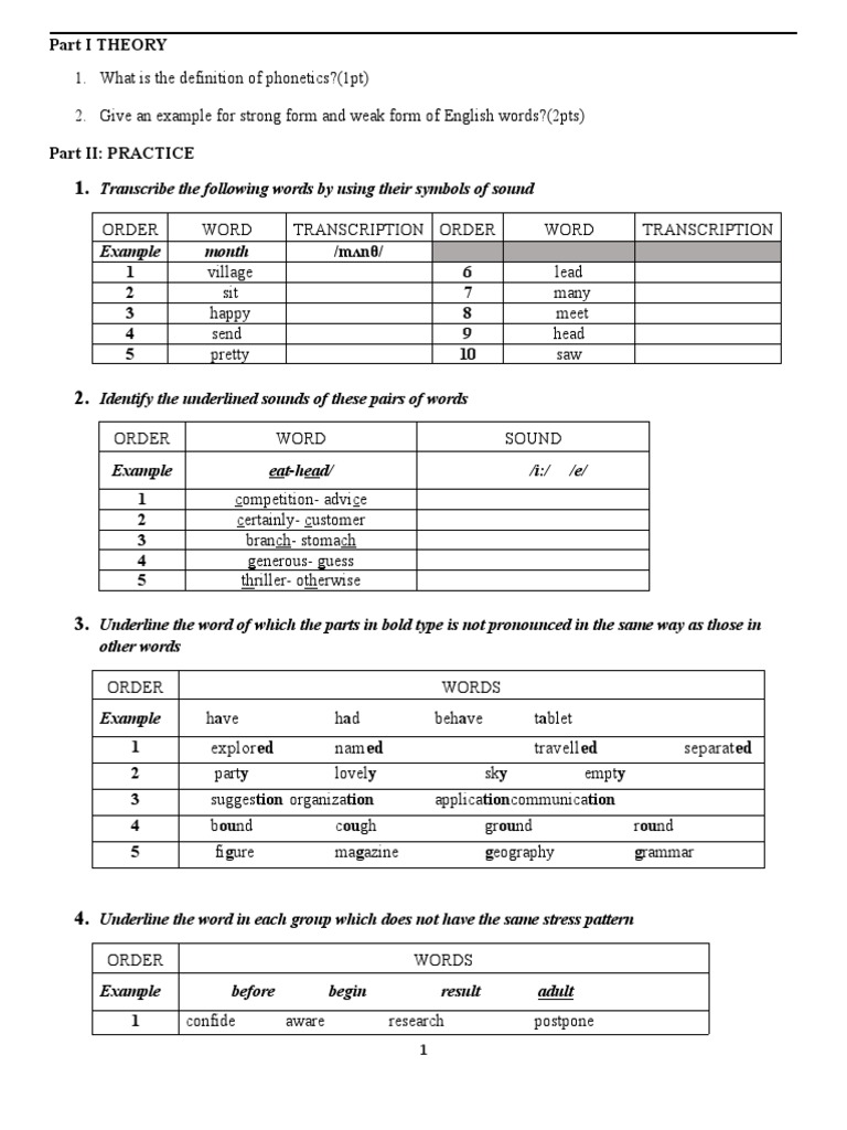Test - Phonetics and Phonology-Sv | PDF | Language Arts & Discipline