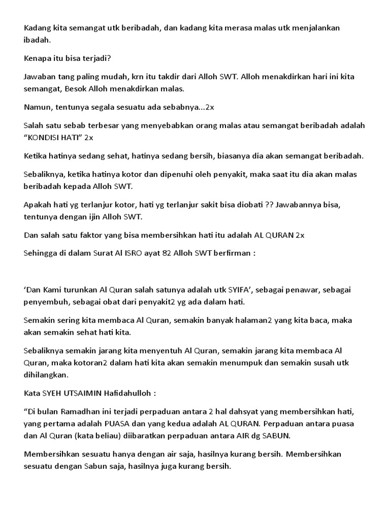 Kultum Subuh 1 2023 | PDF