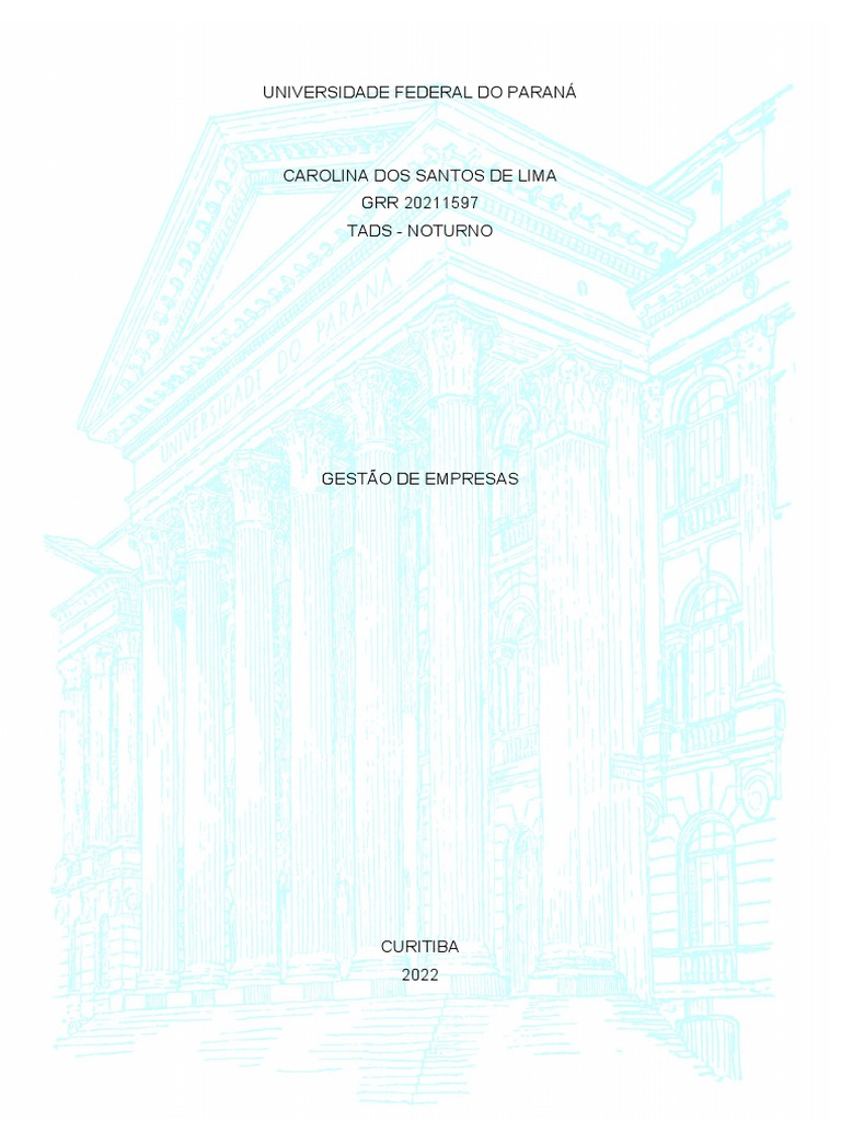 Gestao de empresas - tarefa 02 | PDF