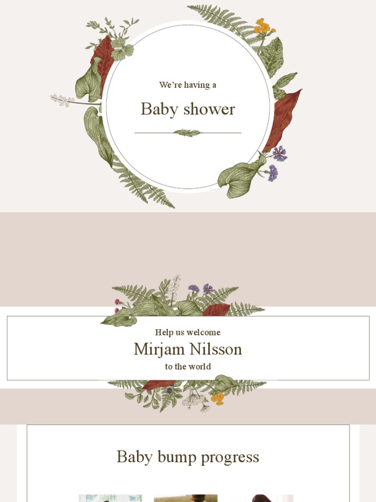 Baby Shower Slideshow | PDF