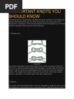 10 Essential Knots Everyone Should Know | PDF | Knot | Scoutcraft