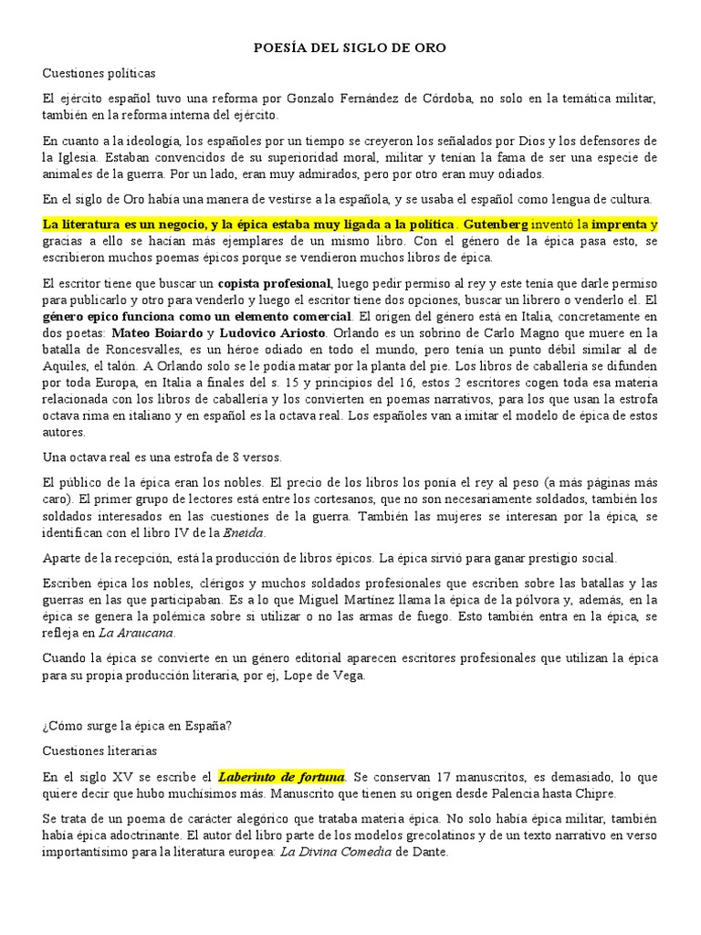 Poesía Del Siglo de Oro | PDF | Poesía | Metro (poesía)