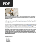 Galley Steward Roles and Responsibilities | PDF | Dishwasher | Kitchen