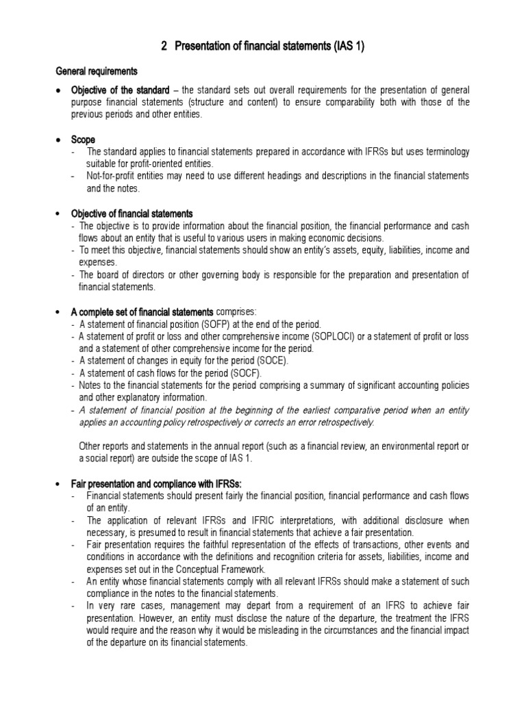 2 Ias 1 Presentation of FS | PDF
