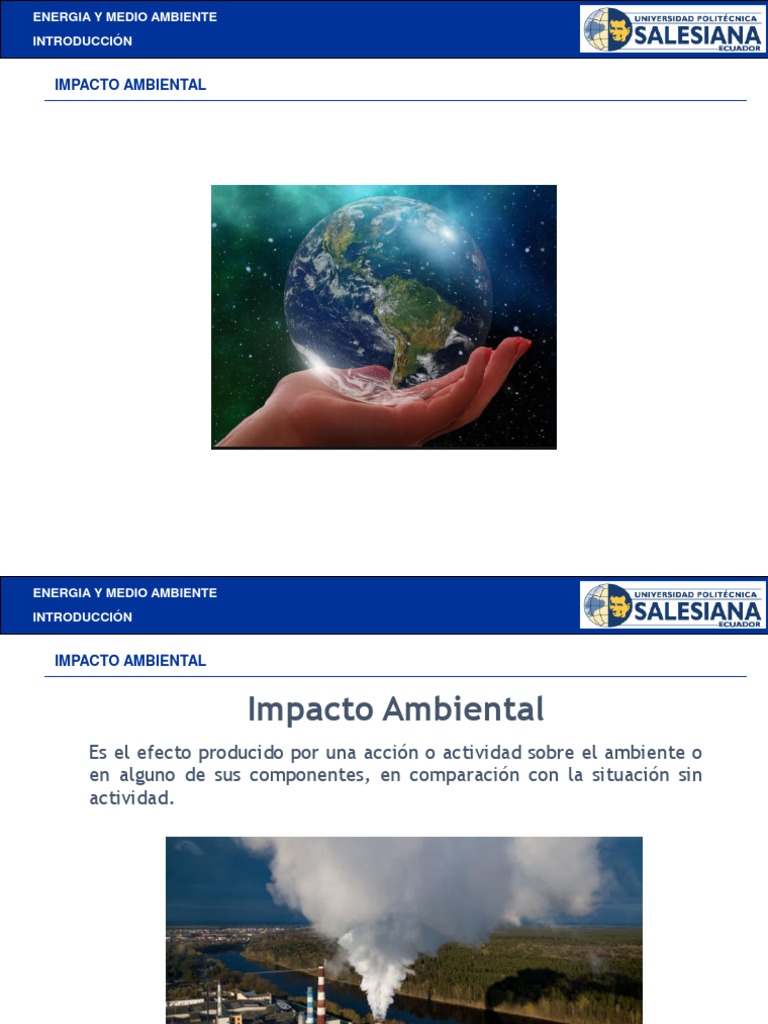 Clase 4. Impacto Ambiental | PDF | Evaluación de impacto ambiental | Entorno natural
