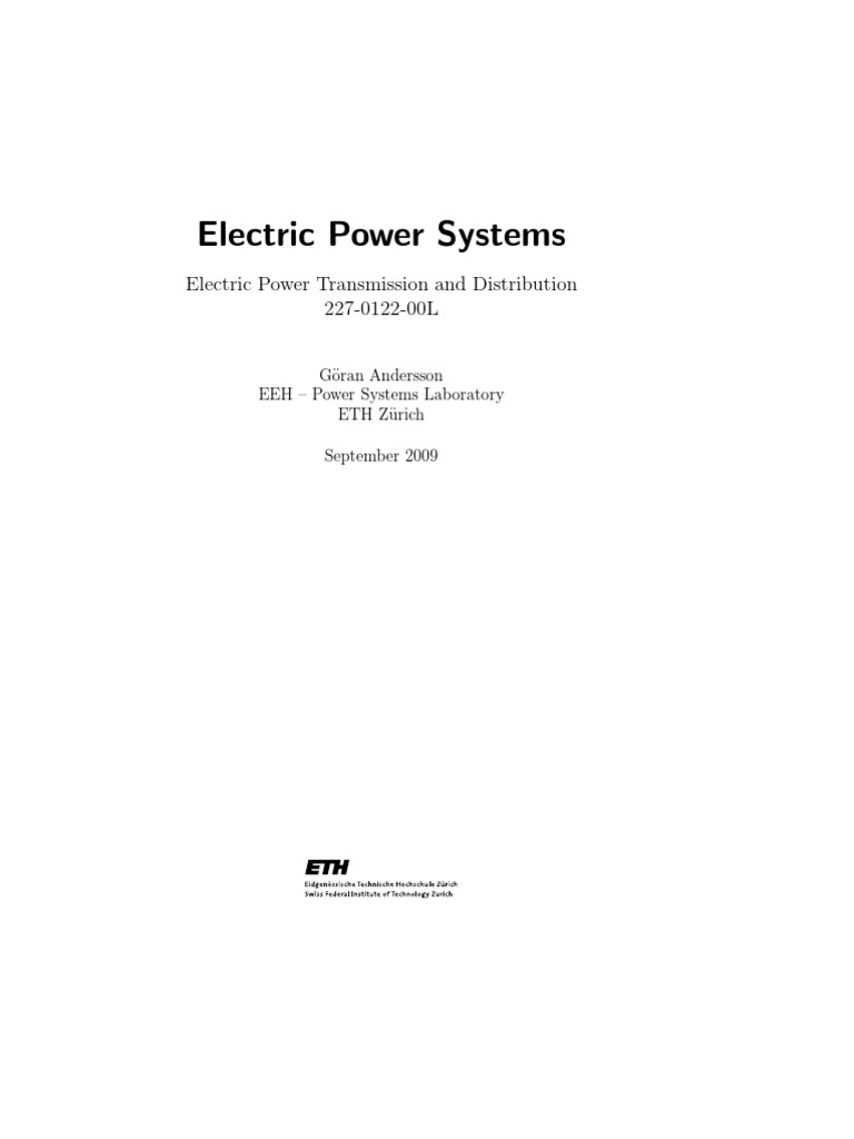 Electric Power Systems | PDF | Power Station | Electric Power Transmission