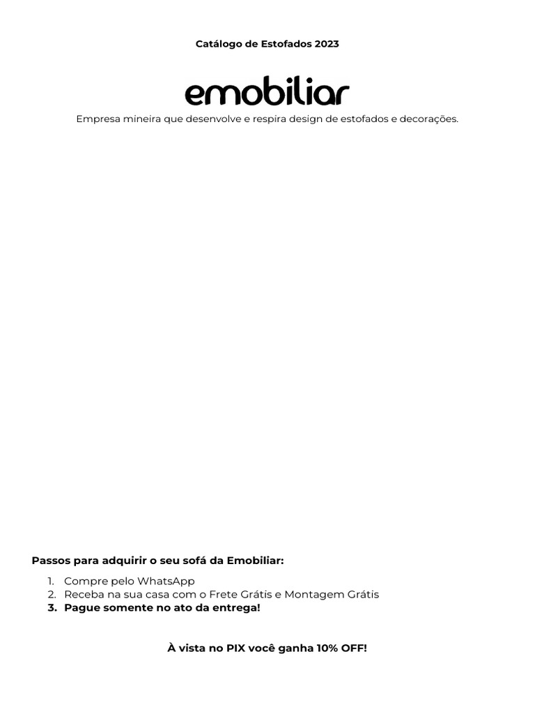 Catálogo de Sofás Emobiliar 2023 | PDF | Materiais | Silício