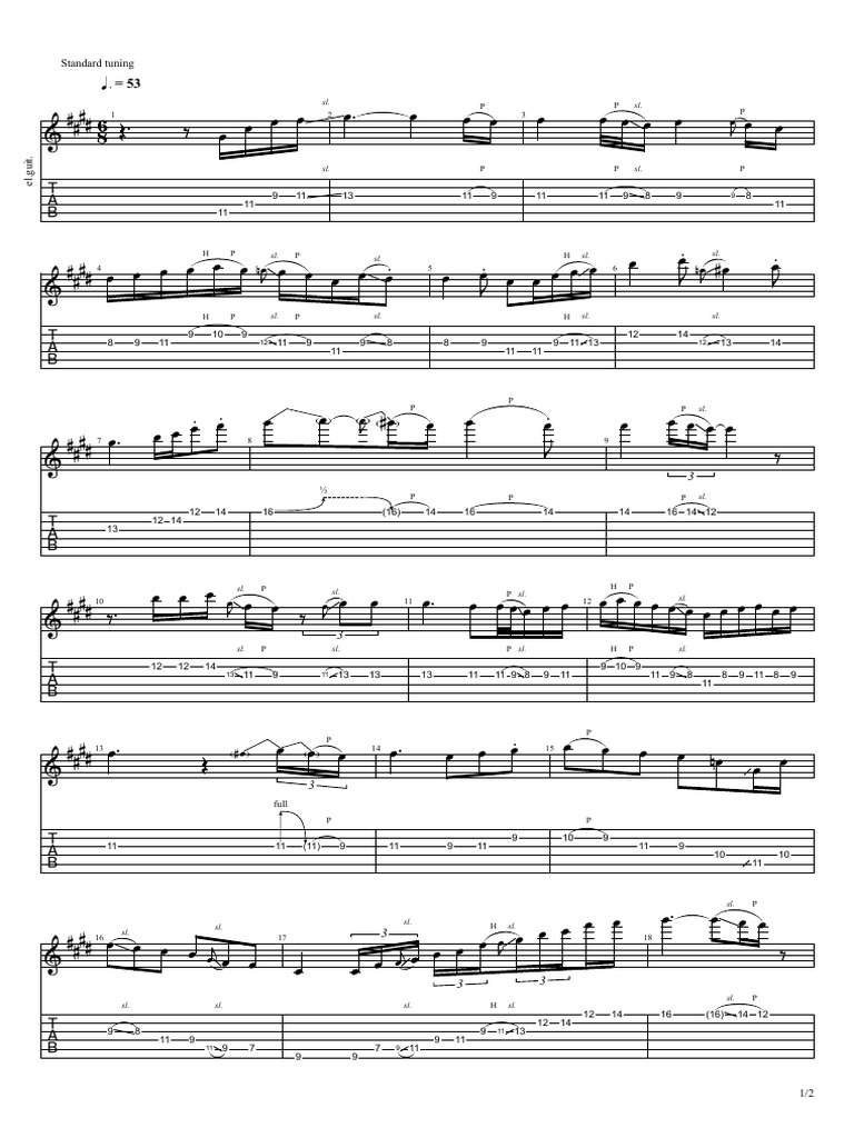 SOLO - Soulful Elegant Guitar Backing Track Jam in E | PDF | Guitar ...
