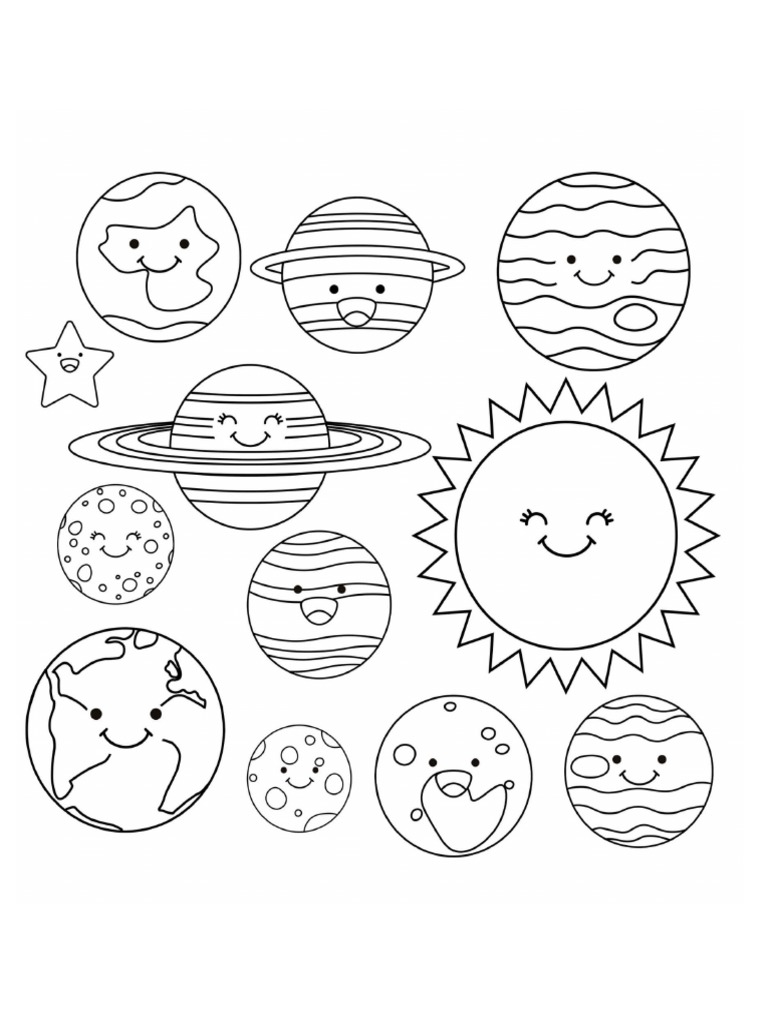 Sistema Solar para Colorear | PDF