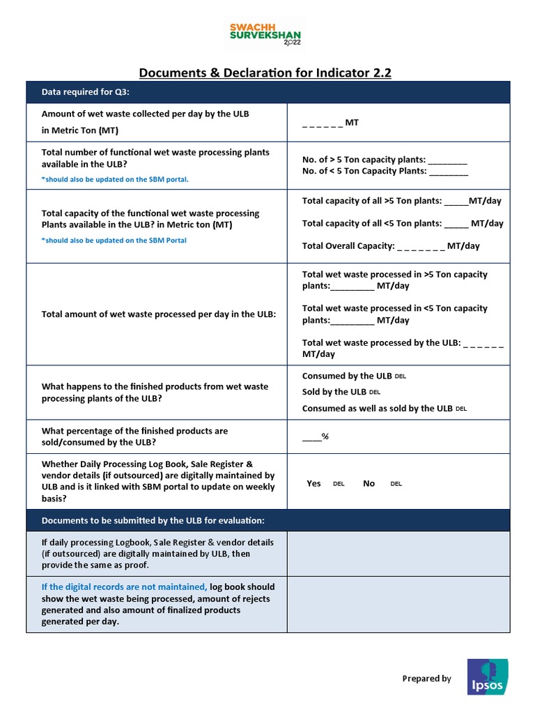 SS22 - SLP Evidences and Declaration - Indicator 2.2 | PDF | Information Technology | Business