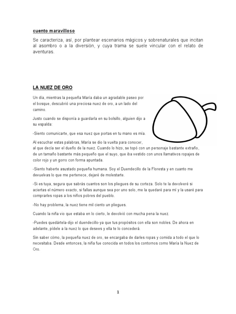 Cuento Maravilloso Y Otros Concepto Pdf