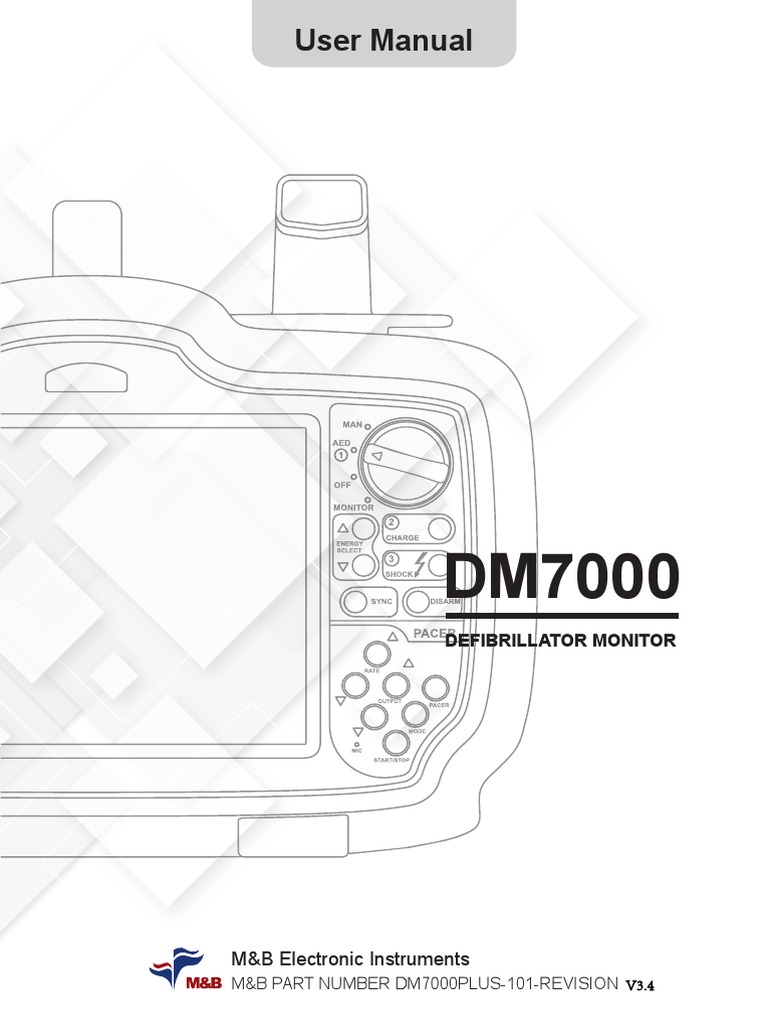 DM7000 Defibrillator User Manual | PDF | Medical Device ...