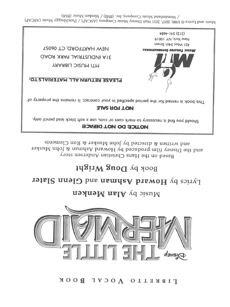 Little Mermaid Script | PDF