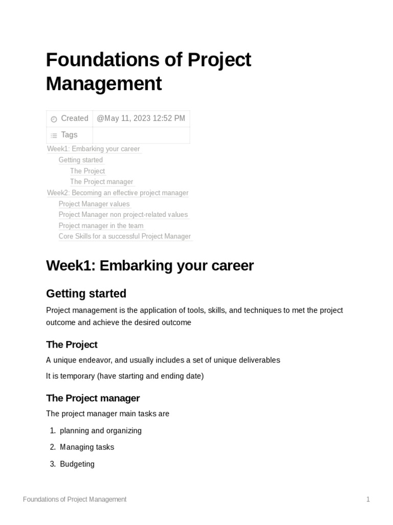 Foundations of Project Management | PDF | Project Management | Leadership