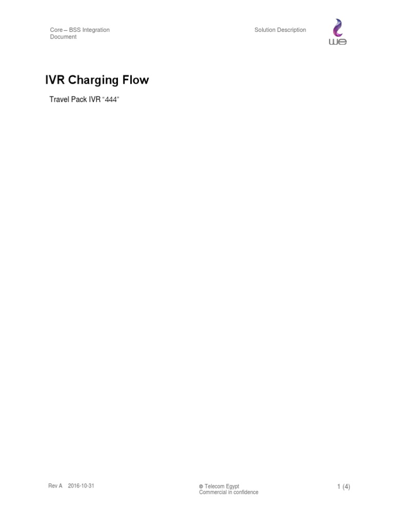 IVR Charging Flow - Travel Pack IVR | PDF | Ip Multimedia Subsystem ...