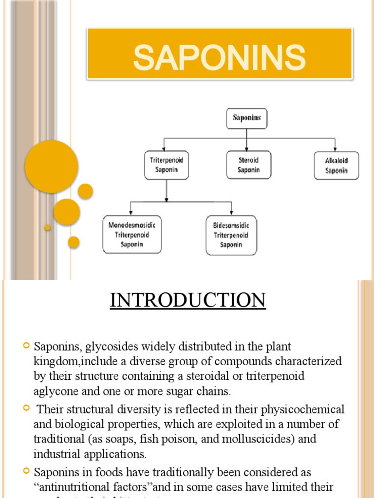 SAPONINS | PDF | Atherosclerosis | Hypercholesterolemia
