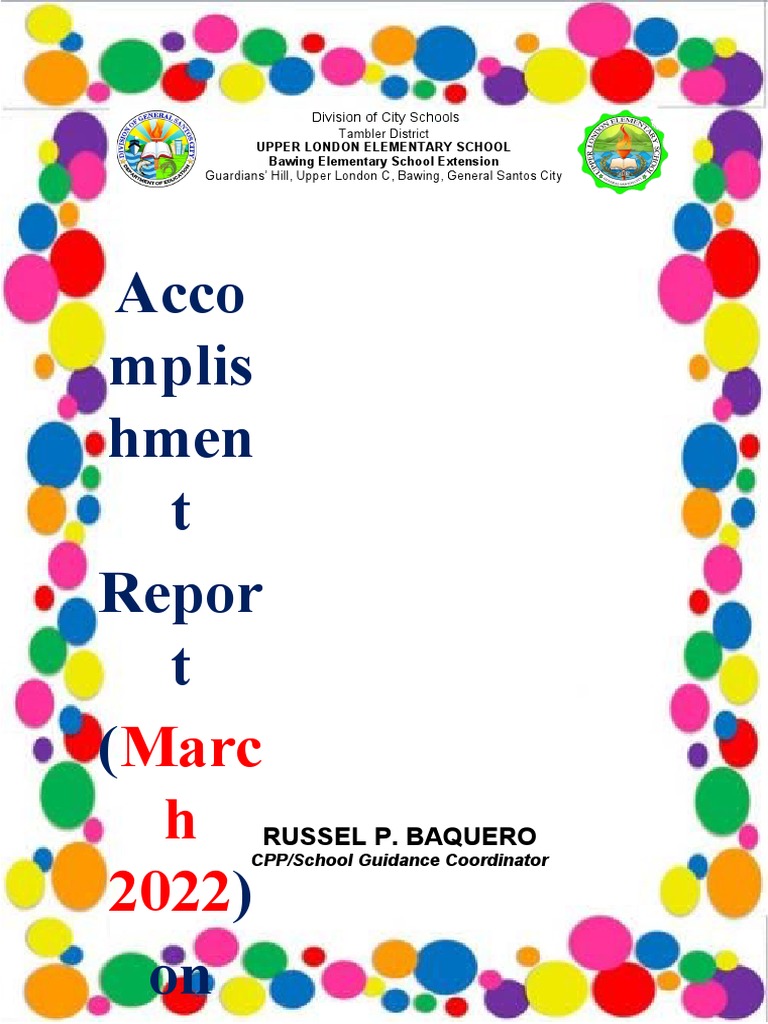 Accomplishment-Report-on-CHILD-MARCH 2022 | PDF | Child Protection | Social Institutions