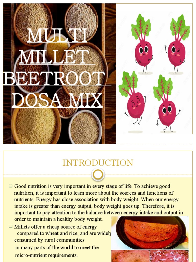 Multi Millet Beetroot Dosa Mix | PDF