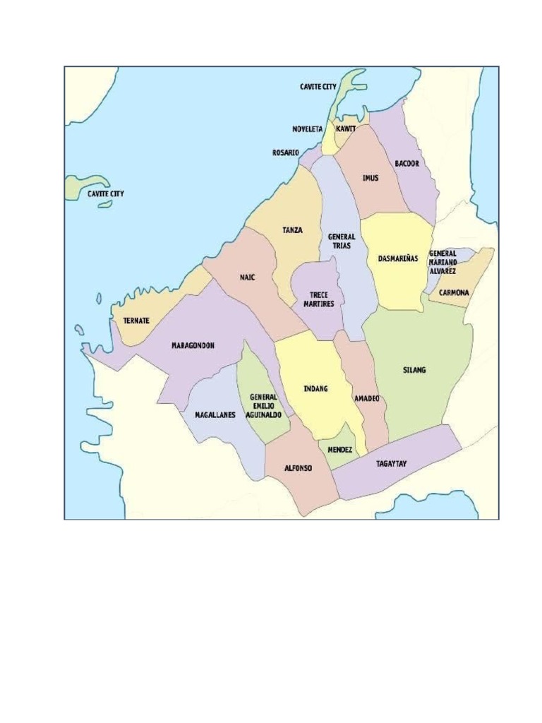 Cavite Map | PDF
