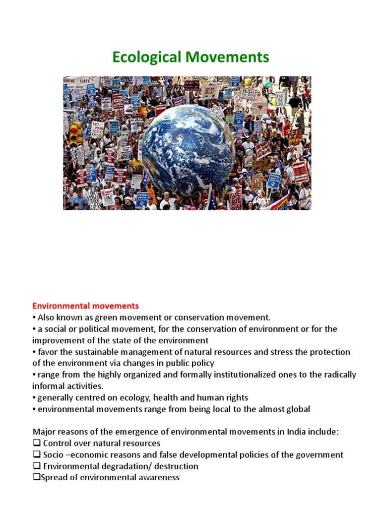 Ecological Movements | PDF