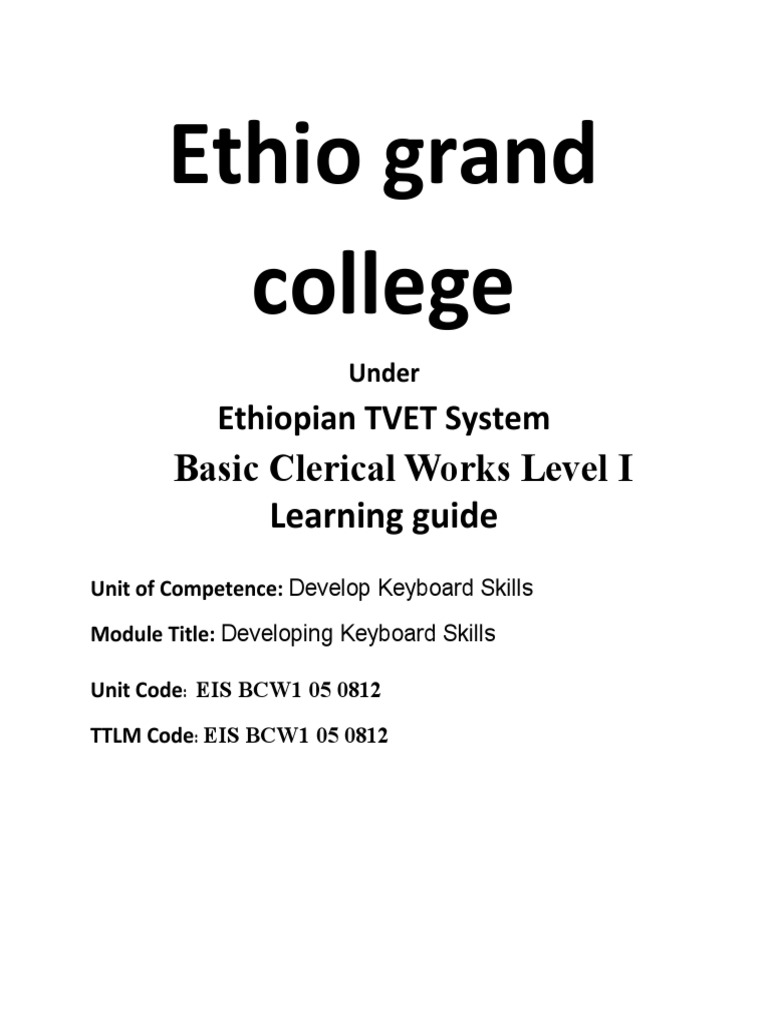 Develop Keyboard Skills | PDF | Human Factors And Ergonomics | Computer Keyboard