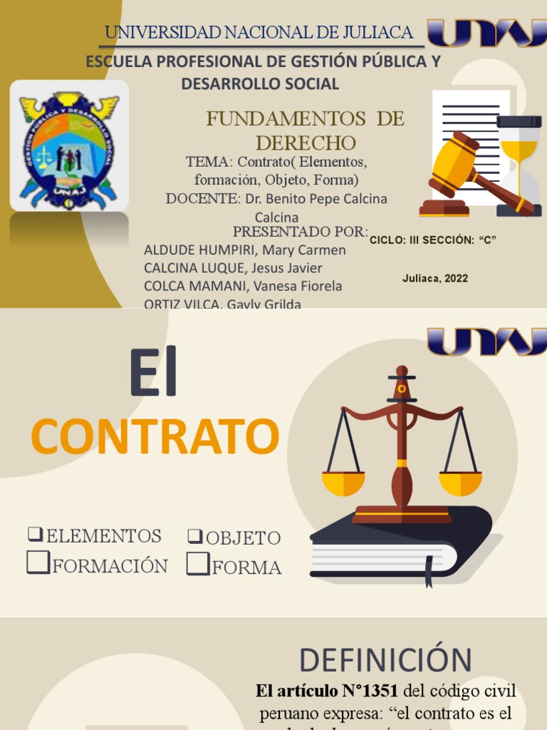 Análisis de los elementos esenciales de la formación del contrato según ...