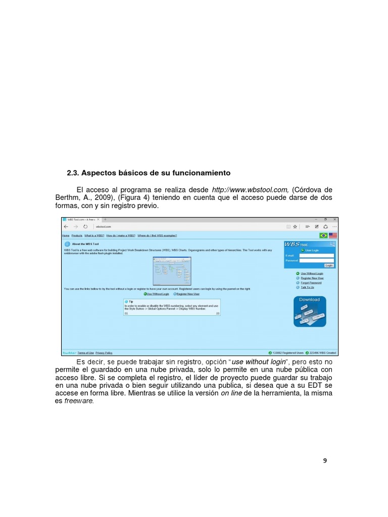 Guía de Uso de WBS Tool Online | PDF | Archivo de computadora | Computación en la nube