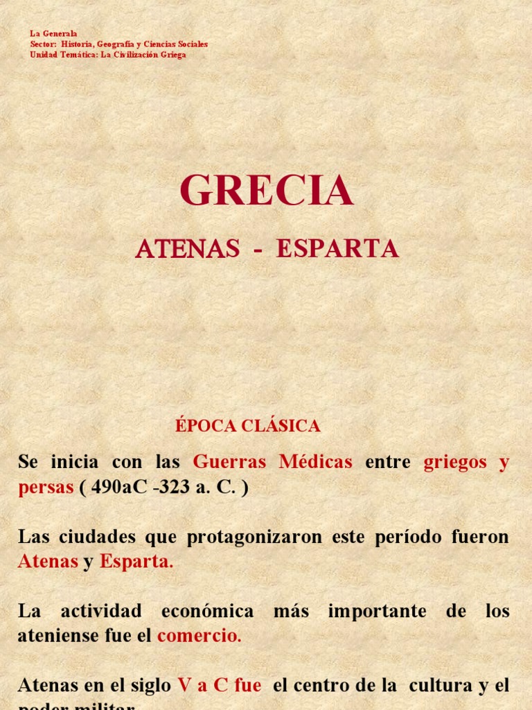 7mo Atenas y Esparta | PDF | Esparta | Antigua Grecia