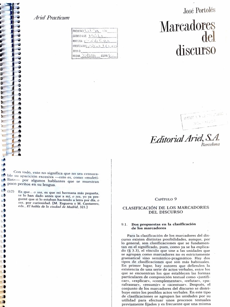 Marcadores Discursivos | PDF