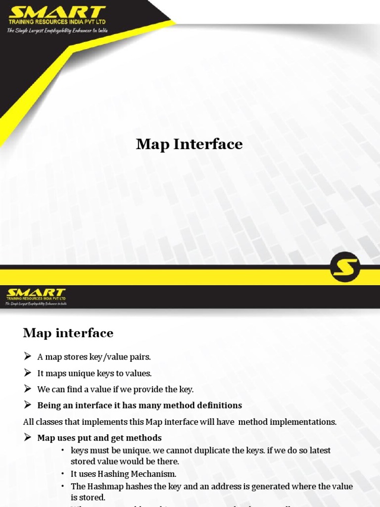 Map Interface | PDF | Method (Computer Programming) | Object Oriented ...