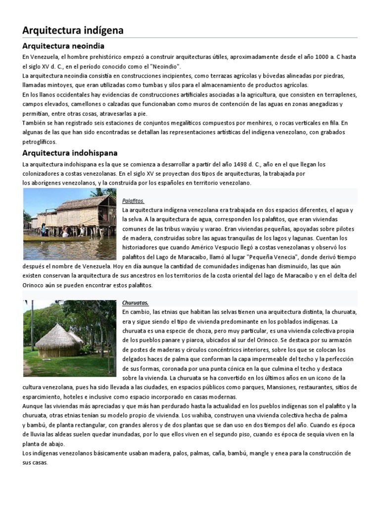 Arquitectura Indígena | PDF | Ciencias sociales