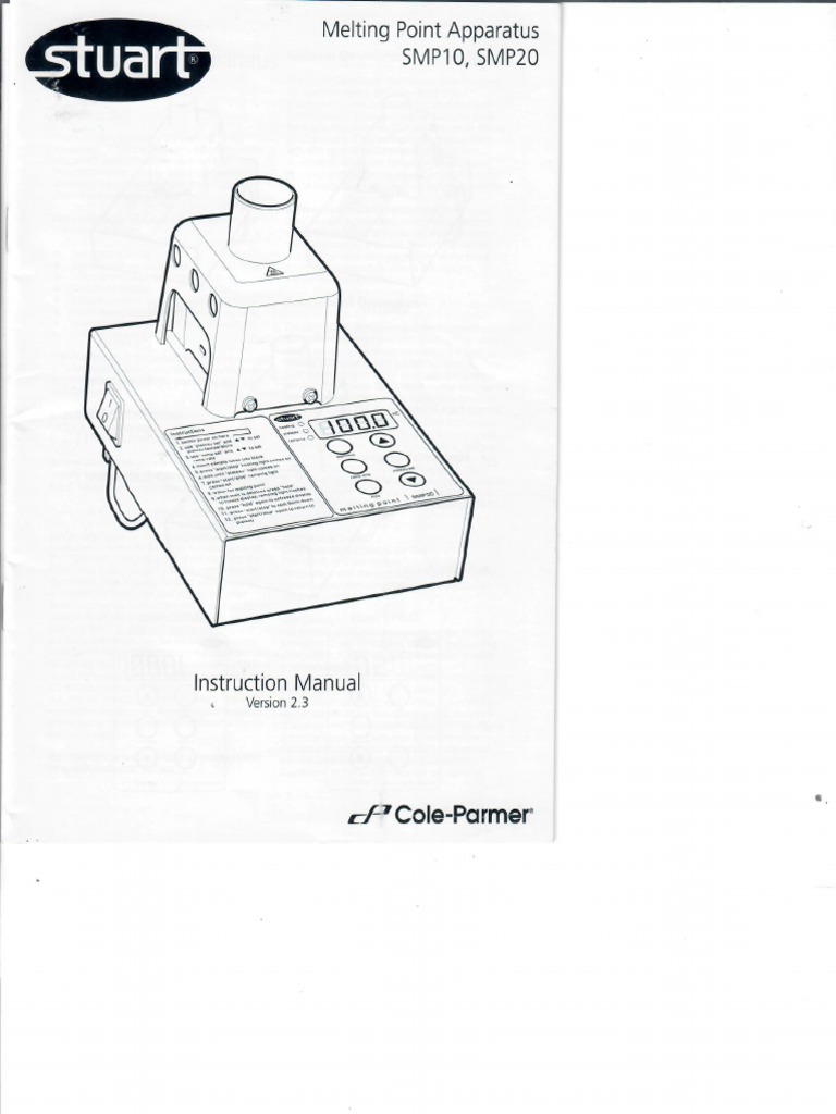 Manual Melting Point Apparatus Smp10, Smp20 | PDF