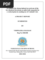 Class XII Physics Project (Pith Ball) | PDF | Electric Charge | Weight