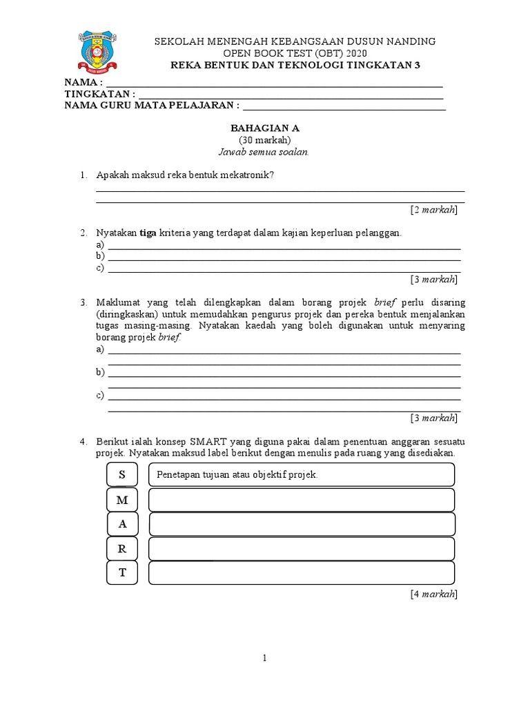 Latihan RBT Tingkatan 3 | PDF