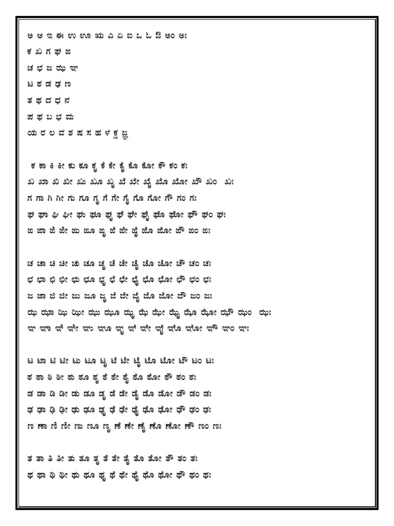 Namma Kannada | PDF
