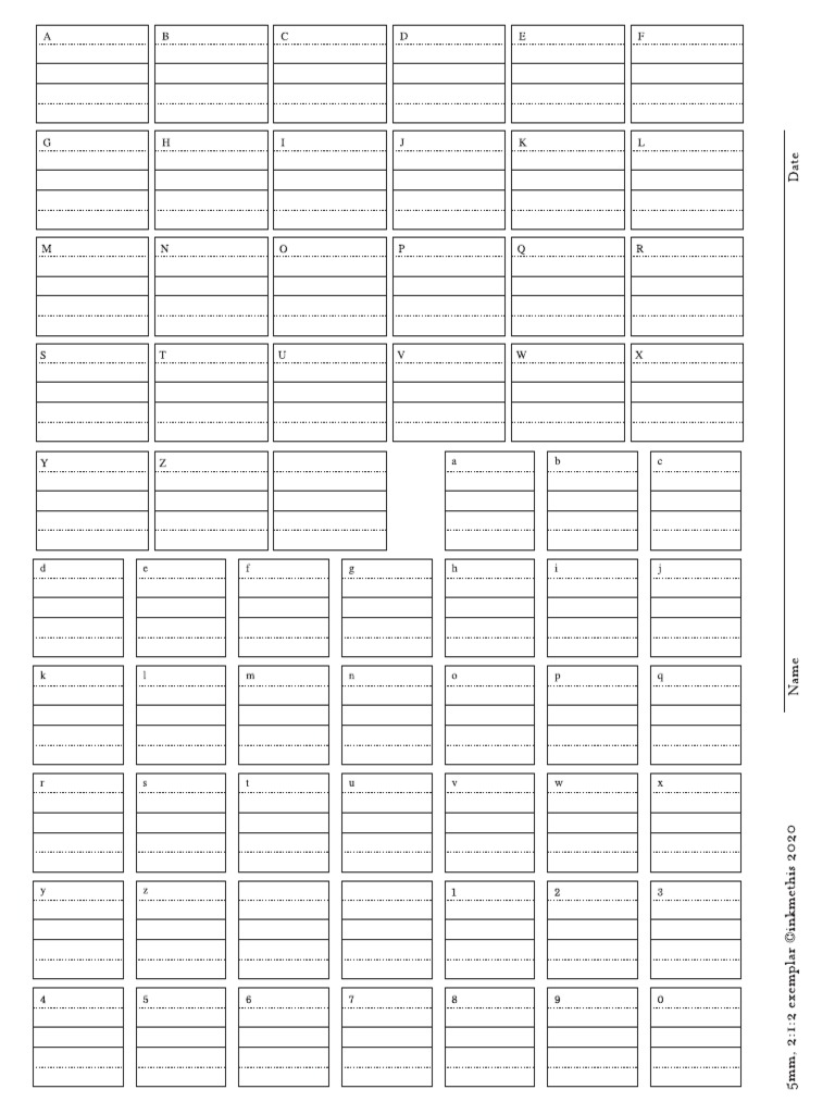 Exemplar Template INKMETHIS | PDF