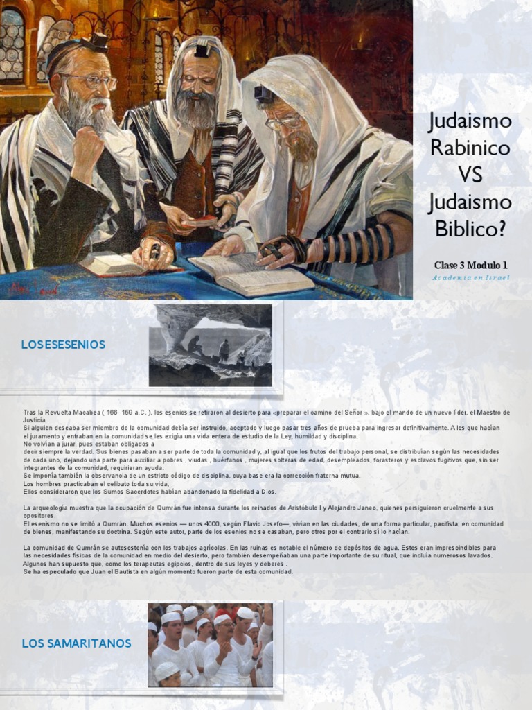 Judaismo Rabinico VS Judaismo Biblico | PDF