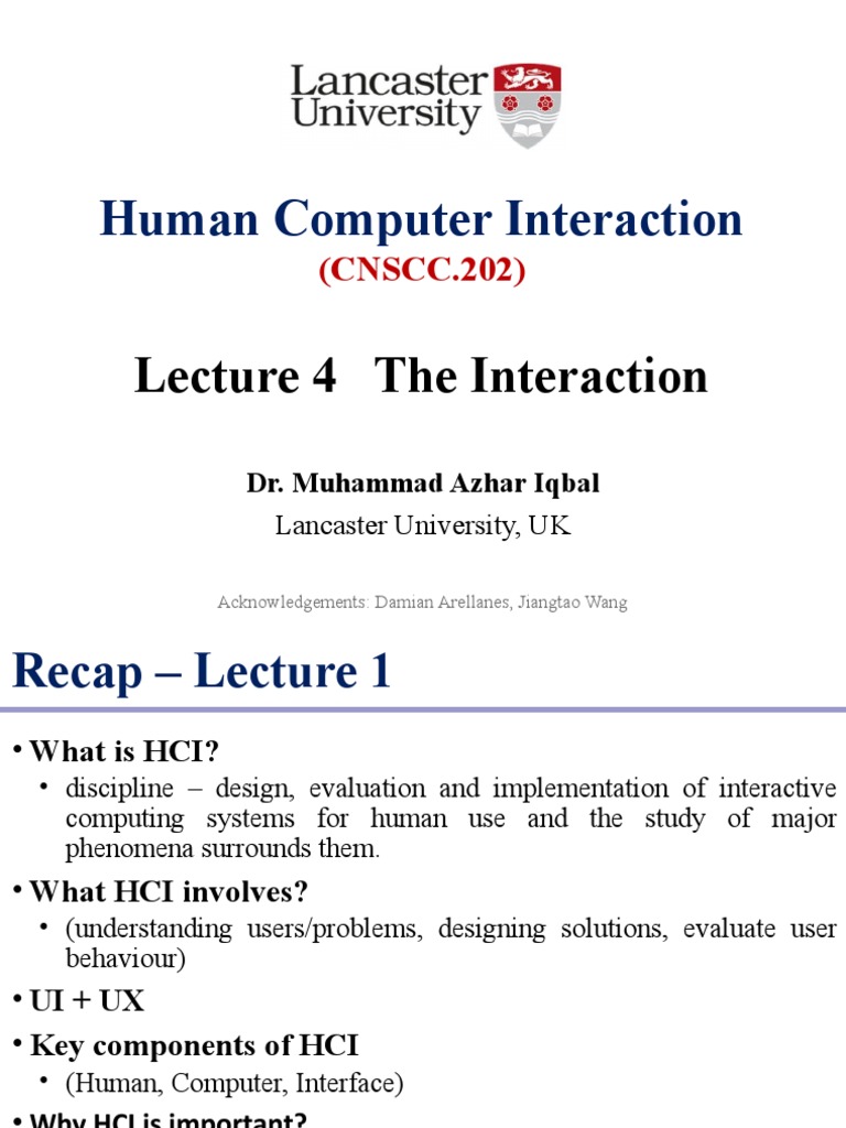 Lecture 4 Interaction Pdf Window Computing Cursor User Interface