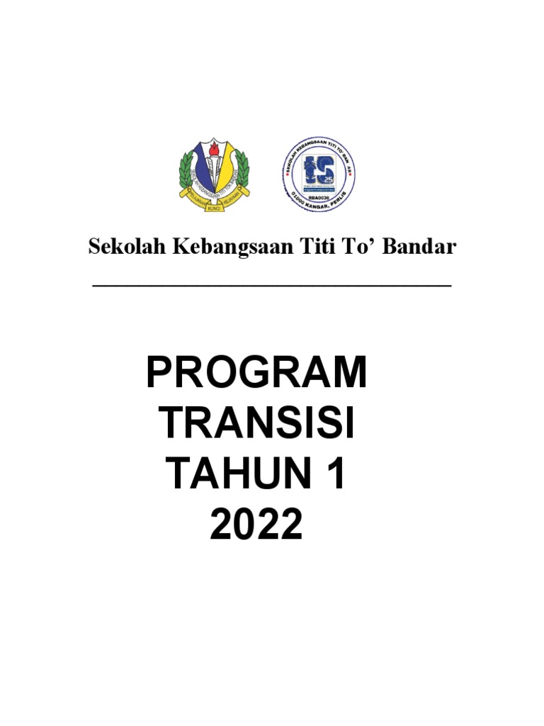 Kertas Kerja Program Transisi Tahun 1 SKTTB | PDF