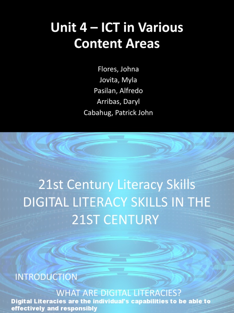 Digital Literacies for the 21st Century: An Overview of Key Concepts ...