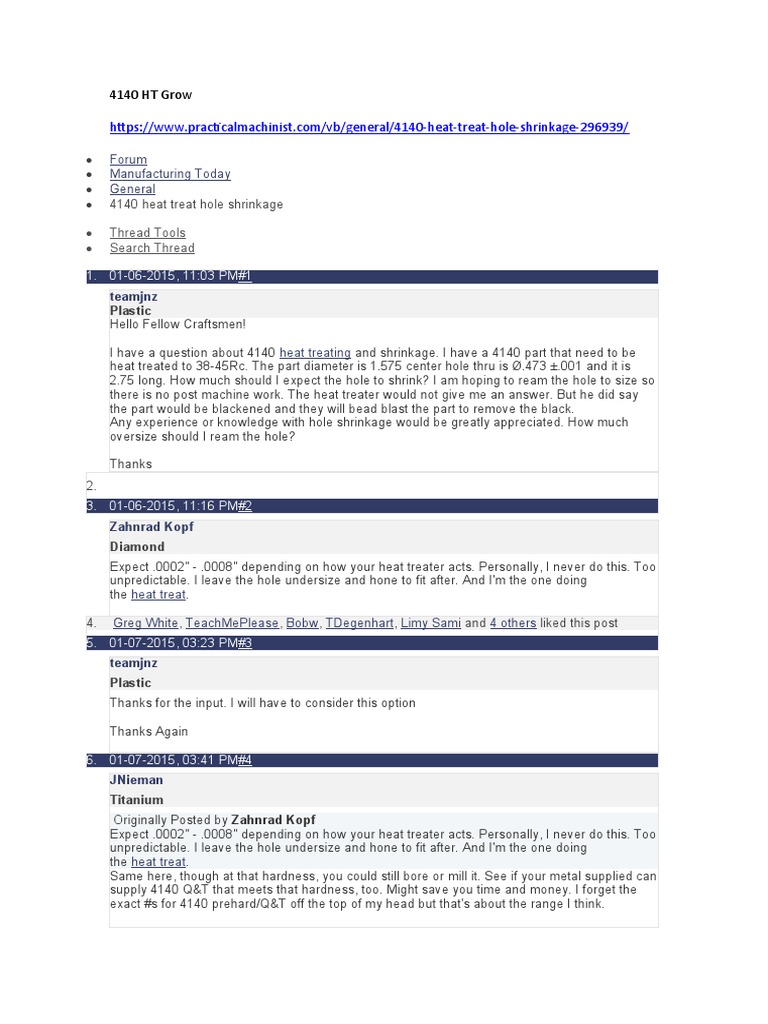 4140 HT Grow | PDF | Heat Treating | Business Process