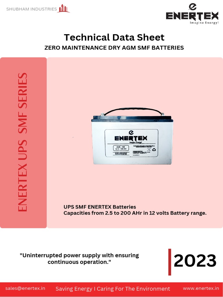 SMF Data Sheet | PDF | Battery Charger | Materials Science