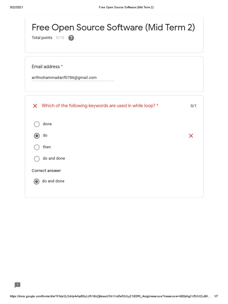 Open Source Software Midterm Quiz | PDF | Unix | Computer Programming