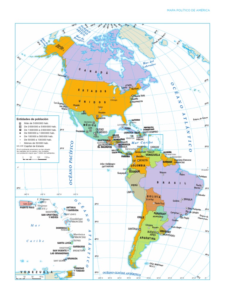 Mapa Politico America - Anaya | PDF