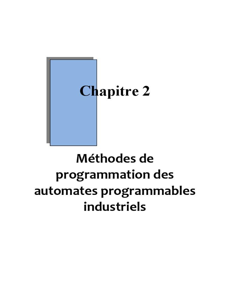 Chapitre-2 PAAPI | PDF | Automate programmable industriel | Langage de ...