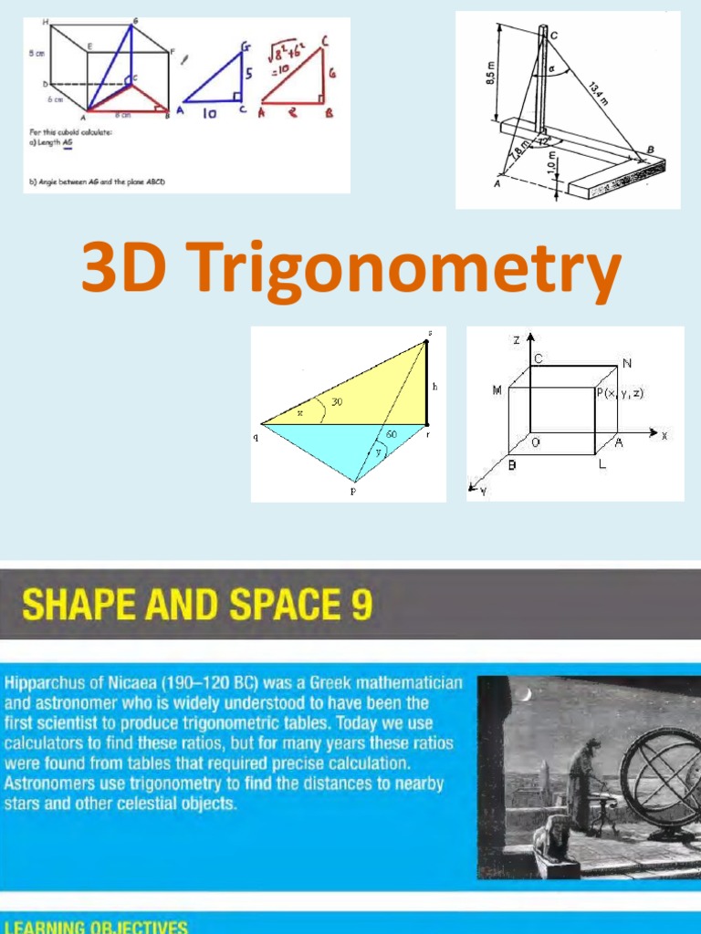 1-3D Trigonometry - Lesson 1 - 4 | PDF